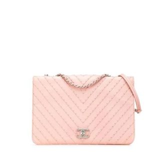 Chanel Pre-owned Studded Flap Bag - - Pre-owned - Damen - Rosa - ONE SIZE