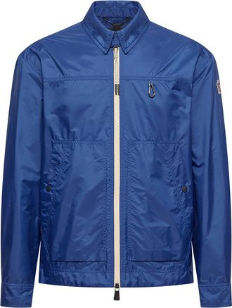 Moncler Moncler Brive Packable Shirt Jacket, Men, Blue, Size: 1