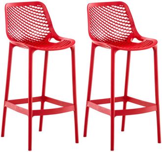 Clp 2er Set Outdoor Barhocker Air rot