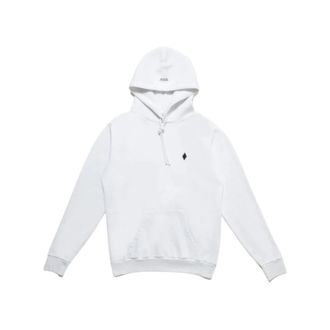 Marcelo Burlon Homme, Sweatshirts et sweats &agrave; capuche, Blanc, Taille: M Sweatshirt With Hood