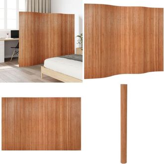 vidaXL Vidaxl - Cloison de s&eacute;paration marron 165x250 cm bambou - S&eacute;parateur De Pi&egrave;ce - &Eacute;cran De S&eacute;paration - Cloison Pliable - D&eacute;coration Murale - Bambous