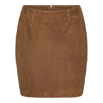 Rotate Rotate Birger Christensen, Femme, Jupes, Brun, Taille: 42 FR Mini-jupe en daim