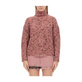 Moschino Femme, Pulls, Rose, Taille: 42 FR Pull Col Roul&eacute;