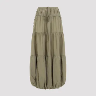 Co Soft Gathered Bubble Midi Skirt