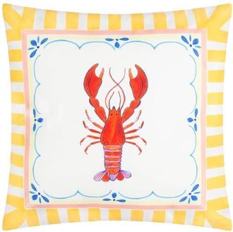 furn. Brunch Stripes bedruckter Outdoor-Kissenbezug - Mehrfarbig - 45 x 45 cm