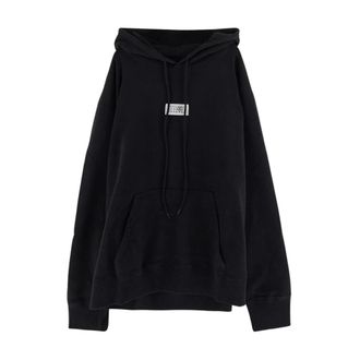 Maison Margiela Homme, Sweatshirts et sweats &agrave; capuche, Noir, Taille: XL Logo Sweat &agrave; capuche