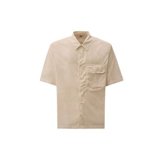 C.P. Company Kurz&auml;rmliges Hemd aus Popeline - - Shirts - Herren - Wei&szlig; - XL