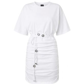 Pinko Pinko, Femme, Robes, Blanc, Taille: 38 FR Robe Anguillara
