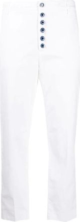 Dondup Femme, Pantalons, Blanc, Taille: W28 Nima Cropped Pantalons