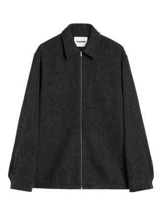 Jil Sander veste zipp&eacute;e - Gris