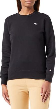 Champion Legacy Basics W-Light Powerblend Fleece Crewneck Sweat Femme, Noir, XL