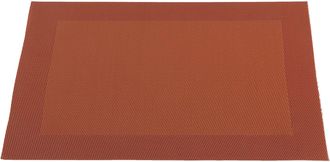 ASA 78053076 Tischset aus Kunststoff quadratisch, Dunkel-orange, 46 x 33 cm