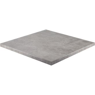 Oviala Plateau de table carr&eacute; stratifi&eacute; 60 x 60 cm b&eacute;ton cir&eacute;