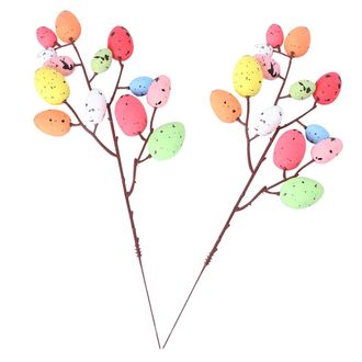 Valiclud Ostereierbaumzweige 2 St&uuml;ck mit Lebendigen Blumenarrangements f&uuml;r Osterdekoration und Kreative Bastelprojekte im Zuhause