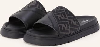 Fendi Pantoletten schwarz