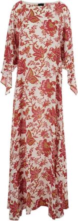 Etro Femme, Robes, Multicolore, Taille: 42 FR Long Sleeves Maxi Dress