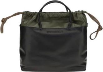 Pierre Hardy Sac cabas &agrave; cordon de serrage avec panneaux contrast&eacute;s - Femme - Sacs - Noir - Taille: ONE Size
