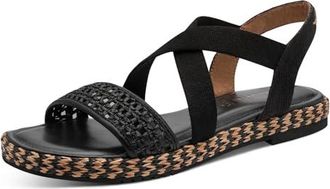 Tamaris Sandales plates pour femme 1-28110-44 - Noir - Taille 40 EU, Noir, 40 EU