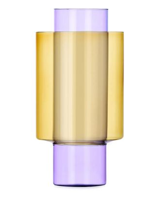 Ichendorf Vase im Layering-Look (16cm) - Gelb