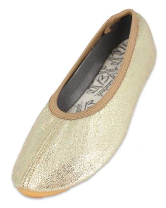 Beck Mädchen Basic Glitzer Gymnastikschuhe, Gold, 29 EU