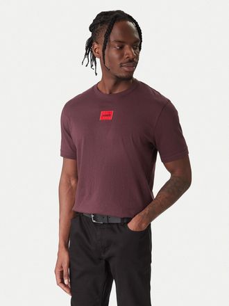 HUGO BOSS T-Shirt Diragolino 50447978 Dunkelrot Regular Fit
