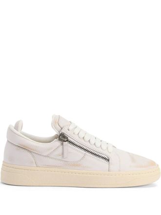 Giuseppe Zanotti baskets GZ94 à double zip - Blanc