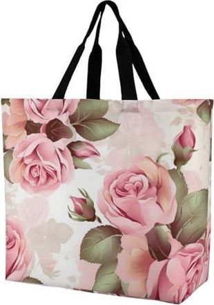 Generic Roses Sac Courses L&eacute;ger Tote Bag Grand Sac A Main Femmes Pour Voyage Quotidienne Gym
