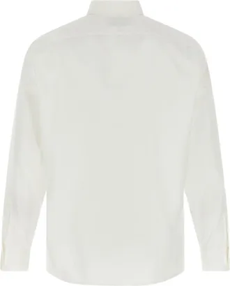 Saint Laurent Cotton Poplin Shirt - Cream