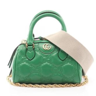 Gucci Pre-owned Mini Leder Tasche - - Pre-owned - Damen - Gr&uuml;n - ONE SIZE