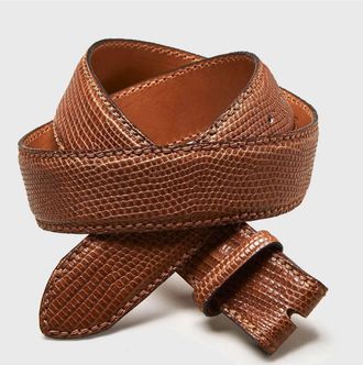 Reptiles House Reventon - G&uuml;rtel aus Iguana-Leder - Rum