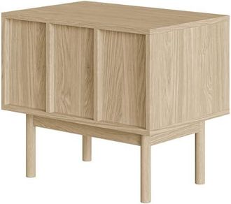 Selsey Nachttisch Beistellschrank Beistelltisch Nachtschrank Mit Schublade Push to Open Holzbeine Eiche Eiche Geölt Neksto