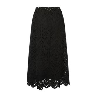 Tiffany & Co. Schwarzer Langer Baumwollrock - - Skirts - Damen - Schwarzk - M/L