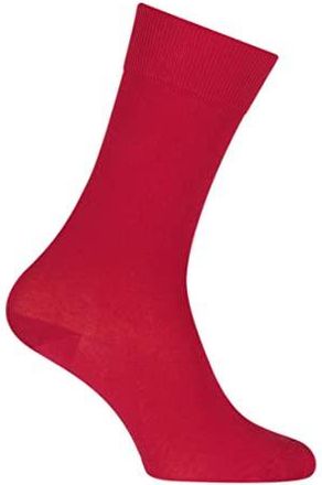 Labonal Chaussette. jersey uni, Coton. Rouge Cardinal. 46/47 FABRIQUE EN FRANCE - HOMME. (1 paire)