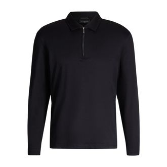 Strellson Homme, Tops, Bleu, Taille: 2XL Polo &agrave; Manches Longues