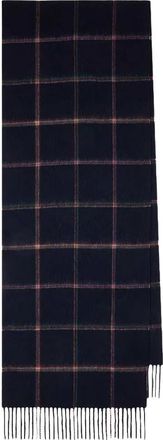 Paul Smith Signature Check Woll-Kaschmir-Schal - - Accessories - Herren - Blau - ONE SIZE