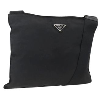 Prada Sac bandouli&egrave;re vintage en nylon Pre-owned - Femme - Pre-owned - Noir - Taille: ONE Size