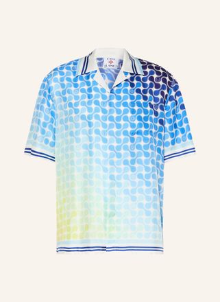 Casablanca Resorthemd Comfort Fit Aus Seide blau