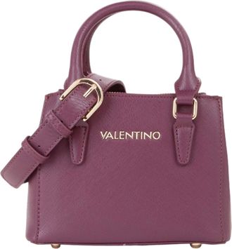 Valentino Handtasche Umh&auml;ngetasche Zero Re Mini Shopping Bag Prugna beere