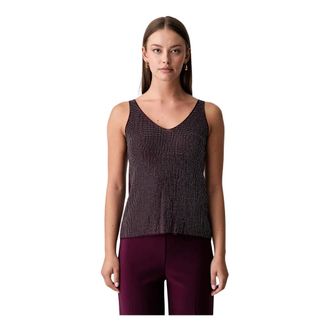 Joseph Ribkoff Metallic Knitted Camisole - - Tops - Damen - Braun - L