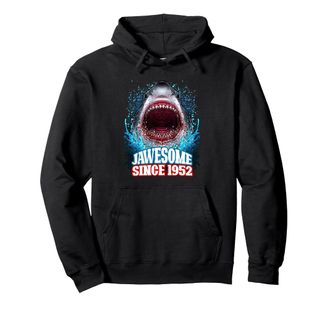 BDAZ 74. Geburtstag Jawesome Seit 1952 Shark 74 Jahre alt Pullover Hoodie