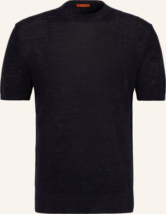 Barena Barena Venezia Strickshirt Tuga Mit Leinen blau