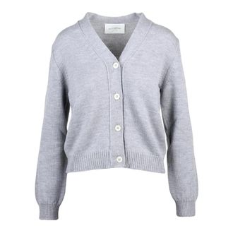 Ballantyne Strickjacke mit Kn&ouml;pfen - - Knitwear - Damen - Grau - S