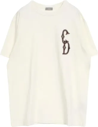 Dior t-shirt à logo brodé (années 2010) - Blanc