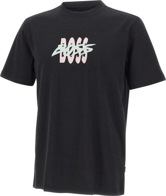 HUGO BOSS Homme, Tops, Noir, Taille: L Te-Bass T-Shirt