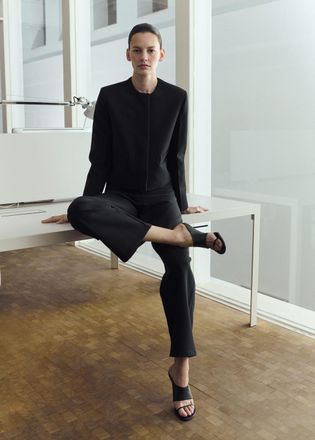 Mango Kurzer Anzugblazer schwarz - Damen - XXL - MANGO