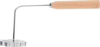 Aboofan Bunuelos-Form Rosetten-Eisenformen-Set Mit Holzgriff Aluminium-Waffelformen Hausgemachte Schwedische Form Lotusblume Bunuelos-Keksform F&uuml;r Rosetten-Bu