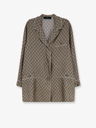 Gucci Silk shirt with GG print - GUCCI - gender_Woman