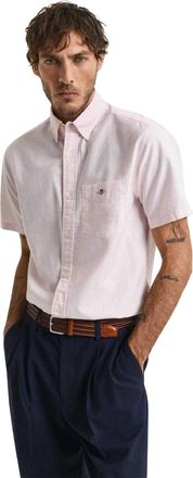 GANT Classic Hemd f&uuml;r Herren, Oxford-Stil, kurz&auml;rmlig (Pink)