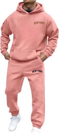 Generic Surv&ecirc;tements pour hommes imprim&eacute;s &agrave; manches longues sweat &agrave; capuche jambe droite ensembles de pantalons de surv&ecirc;tement de sport modernes hauts de jogg