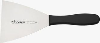 Arcos K&uuml;chenspatel Edelstahlklinge 125x120 mm - Pr&auml;ziser Schnitt, Langlebigkeit - Schwarzer Polypropylen-Griff - Serie 2900